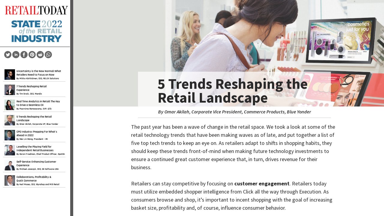 5 Trends Reshaping the Retail Landscape - State of the Retail Industry 2022